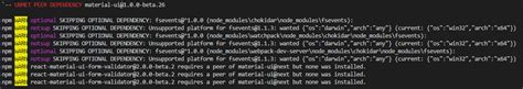 Unmet Peer Dependency Error · Issue 49 · Newoldmaxreact Material Ui