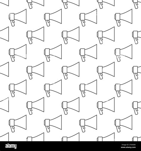 vector megaphone concept seamless pattern or background stock vector