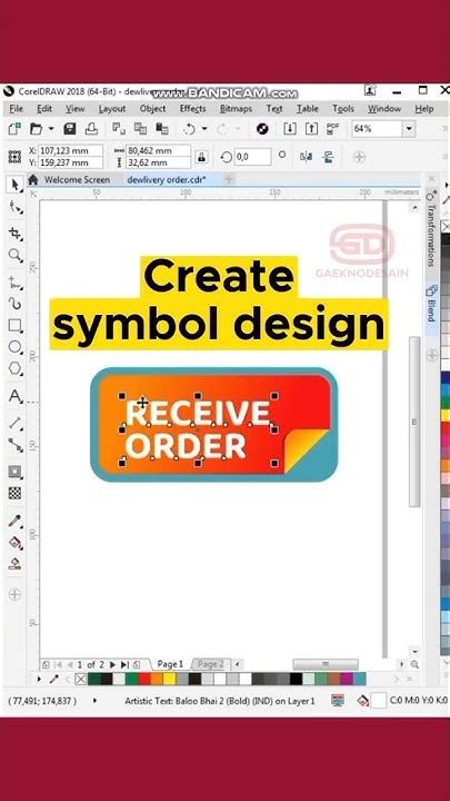 Create Creative Design Coreldraw Foe Beginners Cepat Membuat Simbol