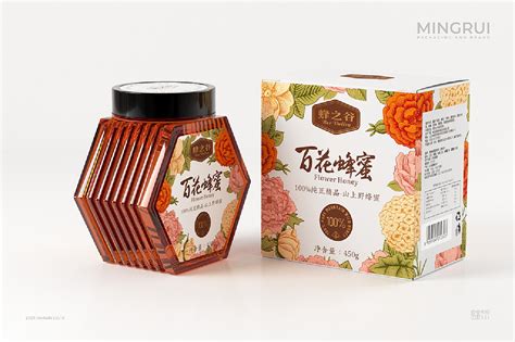蜂蜜包装设计 百花蜂蜜©刘益铭 原创作品平面包装刘益铭原创作品 站酷zcool