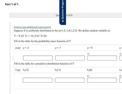 Solved Part 1 Of 1 A Question Progres Qu 9 Of 9 Click To See Chegg Com