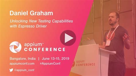 Video Espresso Driver For Mobile Testing Appium Conference Posted On The Topic Linkedin