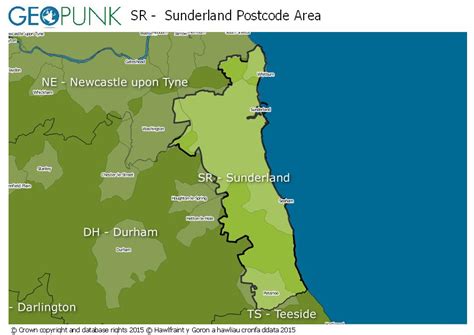 Sr Sunderland Postcode Area