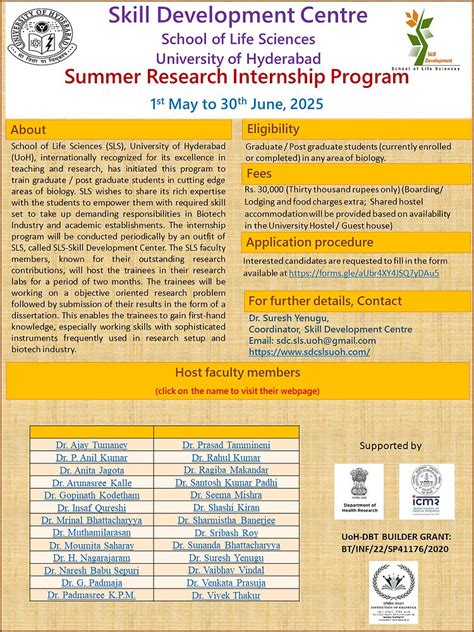 Summer Research Internship Program