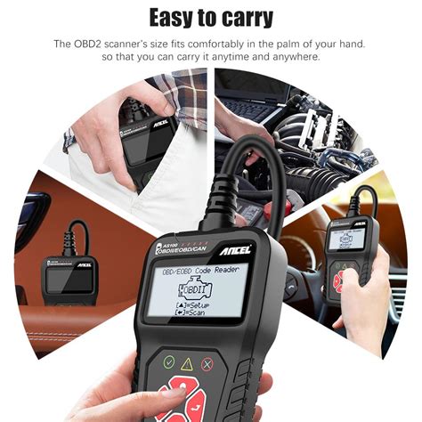 Buy Ancel AS100 OBD2 Scanner Code Reader Check Engine Data Stream OBDII ODB2 Car Diagnostic Tool ...