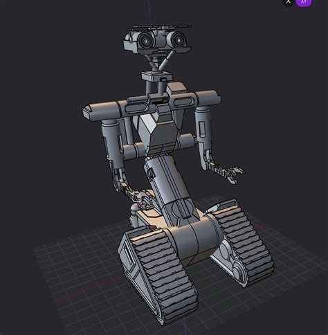 Johnny 5 Comes Alive A 3d Print Friendly Model By Secretsather Download Free Stl Model