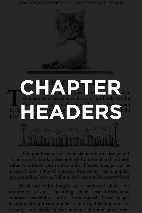 Chapter Heading Designs BookCoversbyMelody