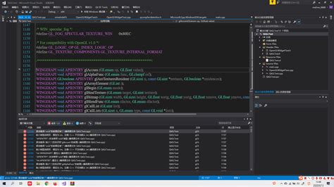 vs2017使用qt环境开发opengl报错c2144：语法错误“void”的前面应有分号 qt 使用opengl 编译提示错误 error