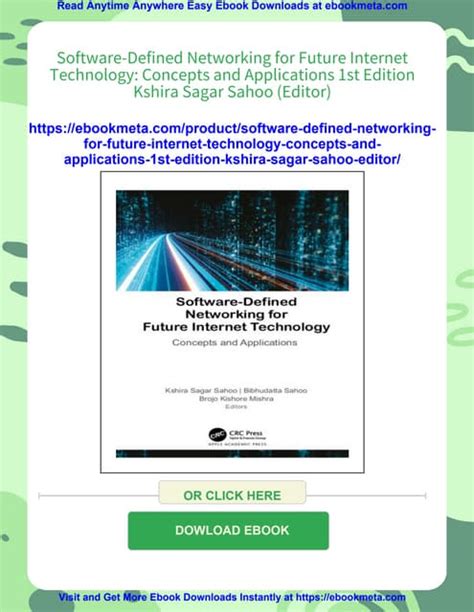 Software Defined Networking For Future Internet Technology Concepts And Applications 1st