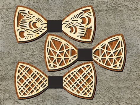 Noeud papillon fichiers de découpe cnc DXF ai SVG cdr Vecteur de découpe laser Etsy France