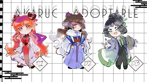 Open Auction Chibi Adoptable 03 By Akaruc On Deviantart