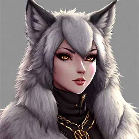 Anthro Furry Female Wolf