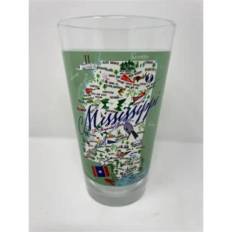 Mississippi 16 Oz Pint Glass Galleyware Company