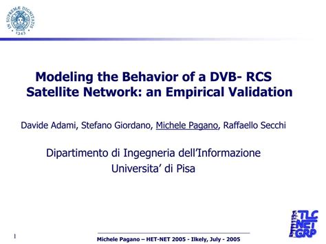 Ppt Modeling The Behavior Of A Dvb Rcs Satellite Network An Empirical Validation Powerpoint