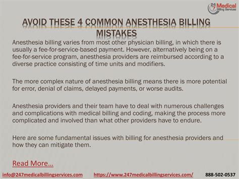Ppt Avoid These 4 Common Anesthesia Billing Mistakes Powerpoint Presentation Id 10636486
