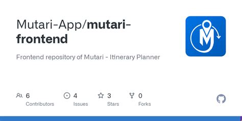 Issues · Mutari App Mutari Frontend · Github