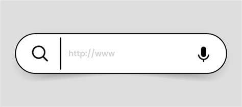 Premium Vector Internet Browser Search Engine Search Bar For Ui Mobile App Search Address And
