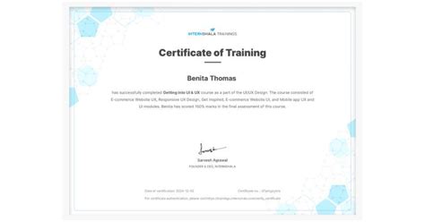 Benita Thomas On Linkedin Successfully Completed The Getting Into Ui And Ux Training From