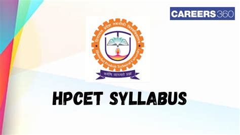 Hpcet Syllabus 2025 For Physics Chemistry Mathematics