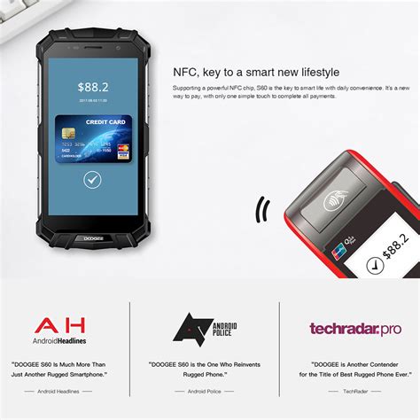 DOOGEE S60 5 2 Inch 6GB 64GB Smartphone Black