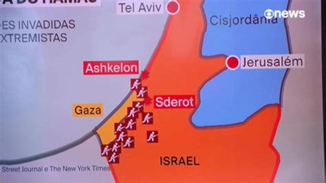 Vídeo Mapa mostra onde foram os ataques do Hamas em Israel Globo