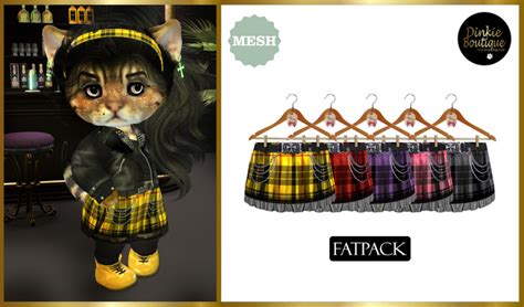 Second Life Marketplace Db Dinkies Luna Mini Skirt Fatpack