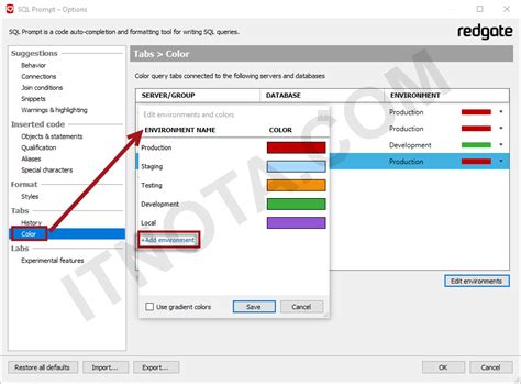 How To Use Custom Color In Ssms Using Redgate Sql Prompt It Nota