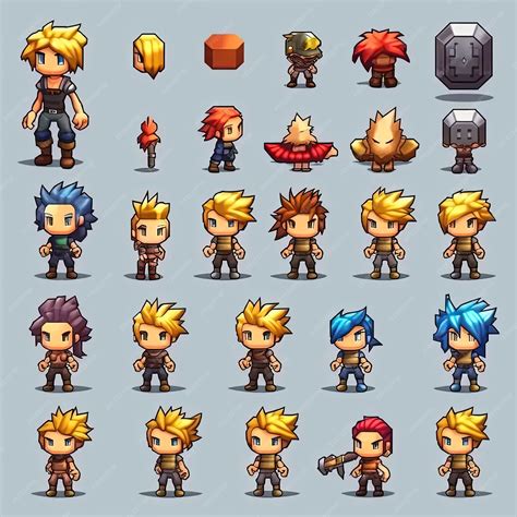 A Bunch Of Different Types Of Cartoon Characters Premium Ai Generated