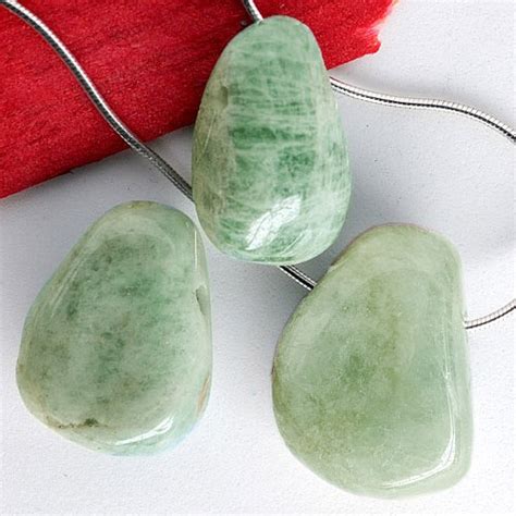 Beryll Edelstein Anhängerberyllanhänger Stein Mit Loch