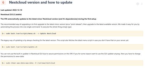 Hansson Nextcloud Vm Update From V24 To V25 Failed Because Terminated Ssh Session 📦