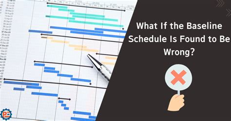 What If The Baseline Schedule Is Found To Be Wrong Planning Engineer