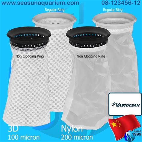 Vastocean Filter Sock 3d Nylon ถุงกรอง ฝุ่น ตู้ปลา กรองอากาศ ถุงกรองไมครอน 100 200 Micron Non