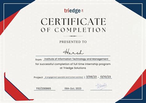 Harsh On Linkedin Internshipcompletion Triedge Newbeginnings