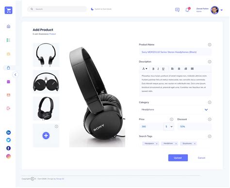 E Commerce Admin Dashboard UI Behance
