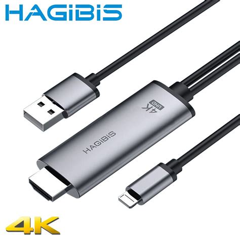 Hagibis 海備思 Lightning To 4k Uhd高畫質視訊轉接器 Pchome 24h購物