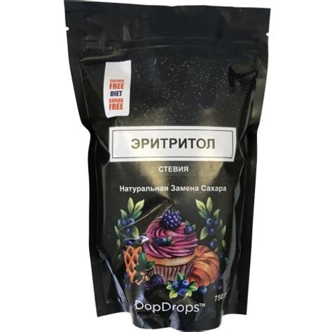 DopDrops Эритритол 3:1 (стевия) - 750 грамм купить недорого, цена от 👉 ...