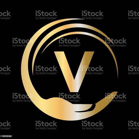 편지 V 초기 유니티 자선 재단 기호에 손 관리 로고 템플릿 V 편지 템플릿이 있는 유니티 팀 워크 로고 디자인 0명에 대한
