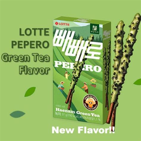Lotte Pepero Green Tea Biscuit Sticks 37g New Flavor Lazada Ph