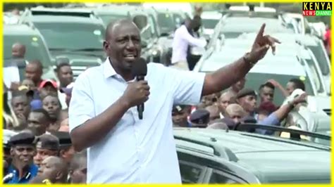 Ruto Blocked By Crowd At Vihiga Listen To His Explosive Speech Today