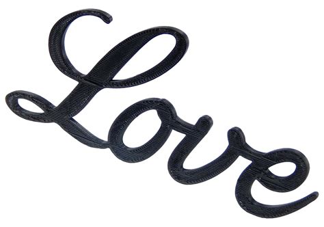 Word Love In Cursive