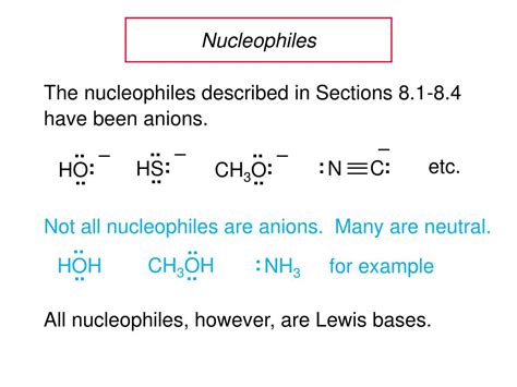 Nucleophile Strength