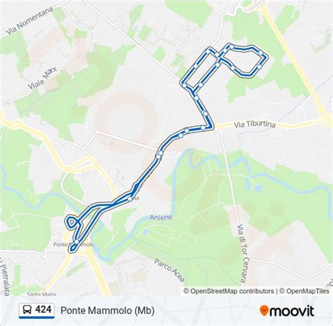 424 Route Schedules Stops And Maps Ponte Mammolo Mb Updated