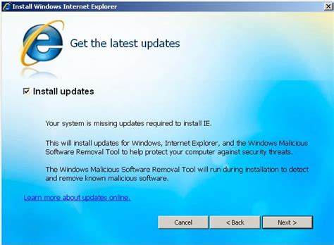 Windows Internet Explorer 8 Installation Screenshots