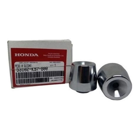 Par Peso Guidão Moto Pcx Original Honda Cromado Jade Motopeças