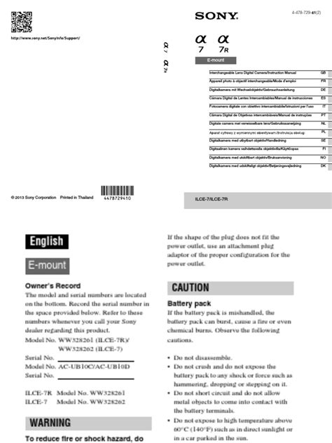 Manual De Usuario Sony A7sii Pdf Pdf Multimedia Formatos De Medios