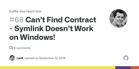 Cant Find Contract Symlink Doesnt Work On Windows · Issue 68 · Truffle Boxreact Box · Github