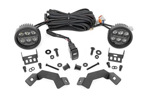 Rough Country Led Light Kit Ditch Mount Black Series Round 35 Inch