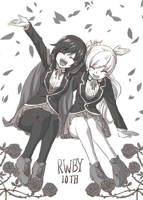 Ruby Rose And Weiss Schnee Rwby Drawn By Moai Moai World Danbooru