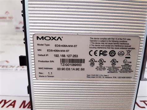 Moxa Eds 408a Mm St Ethernet Switch
