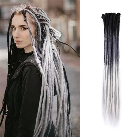 Elighty 24 Inch Synthetic Dreadlock Extensions Soft Faux Locs Crochet Braiding Hair For Women